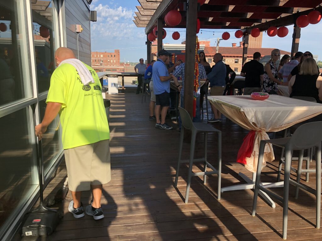 Event clean-up in addition to parade and festival clean-up